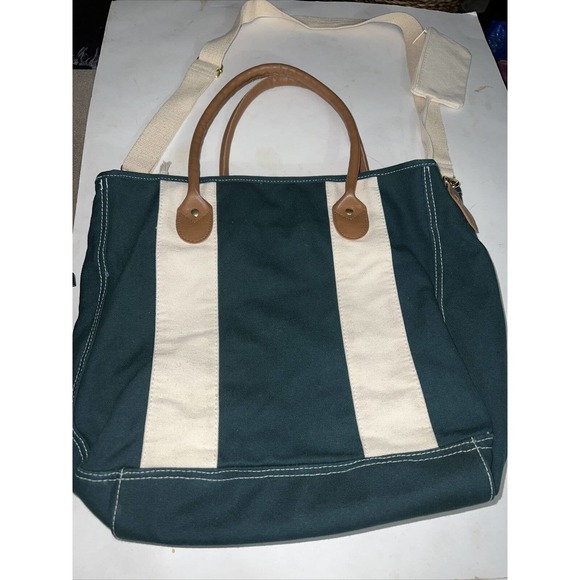 Bechamel | Bags | Bechamel Canvas Leather Crossbody Purse Hipster Boat ...